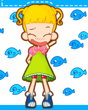 cute kawaii clumsy girl (in Animated GIFs)